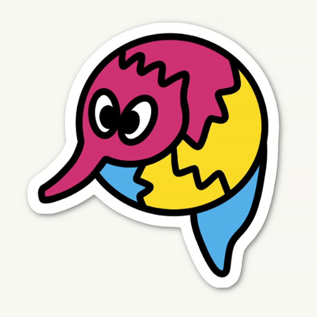 PRIDE Worm on a String Stickers: Pan - Etsy