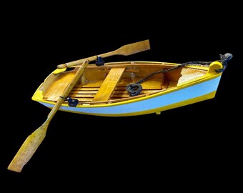 Wooden Toy Row Boat - Etsy