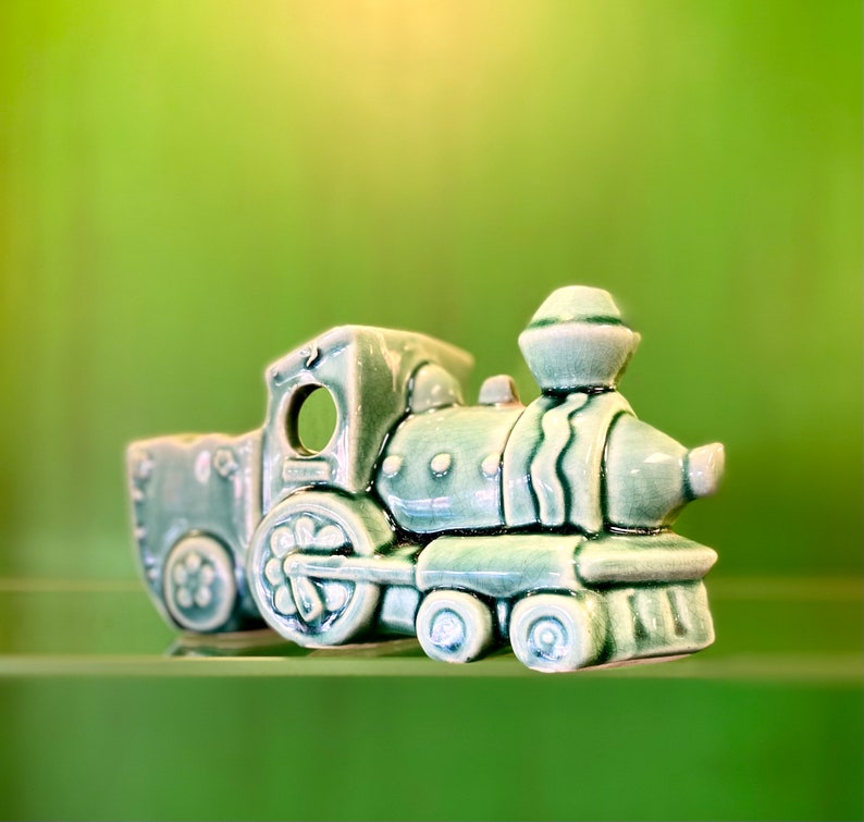 Vintage Mid Century Ceramic Train Planter Train Locomotive - Etsy