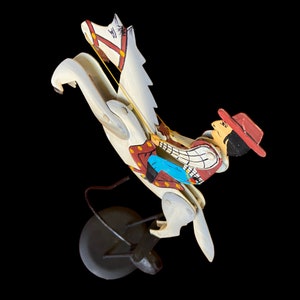 Vintage Cowboy Metal Balancing Toy, Retro Balance Figure Metal Toy ...