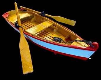Wooden Toy Row Boat - Etsy