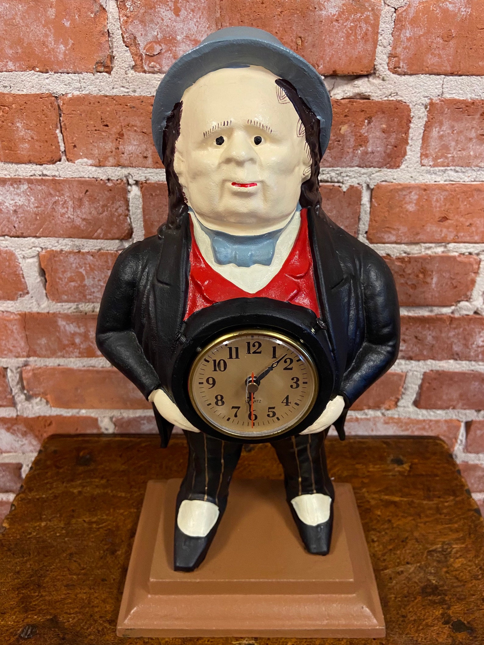 Vintage Cast Iron John Bull Clock Hand Painted Cast Iron - Etsy