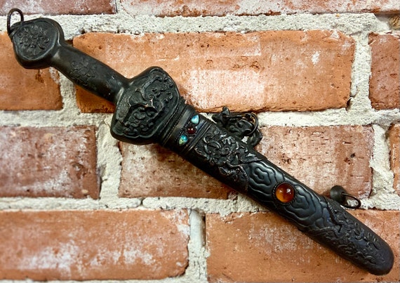 Vintage 12" Dagger Knife, Dagger Fantasy, Vintage Ant… - Gem