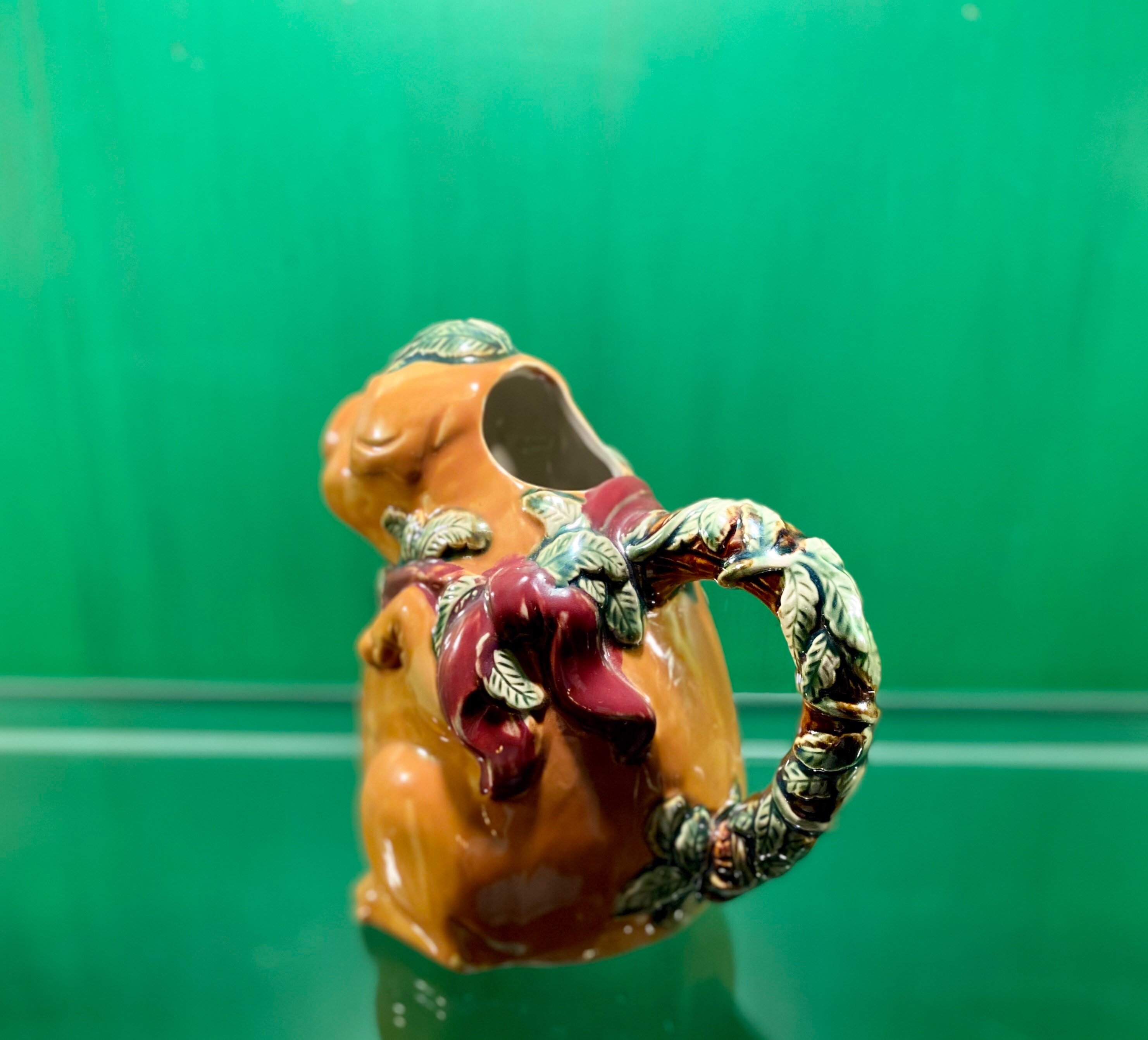 Vintage Majolica Style Pig Pitcher Collectible Pig Figural | Etsy