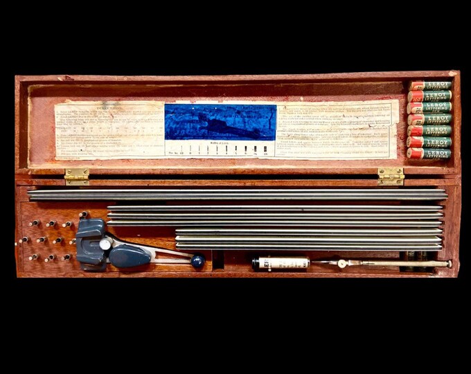 Vintage Boxed Leroy Lettering Kit, Keuffel and Esser Lettering Kit ...