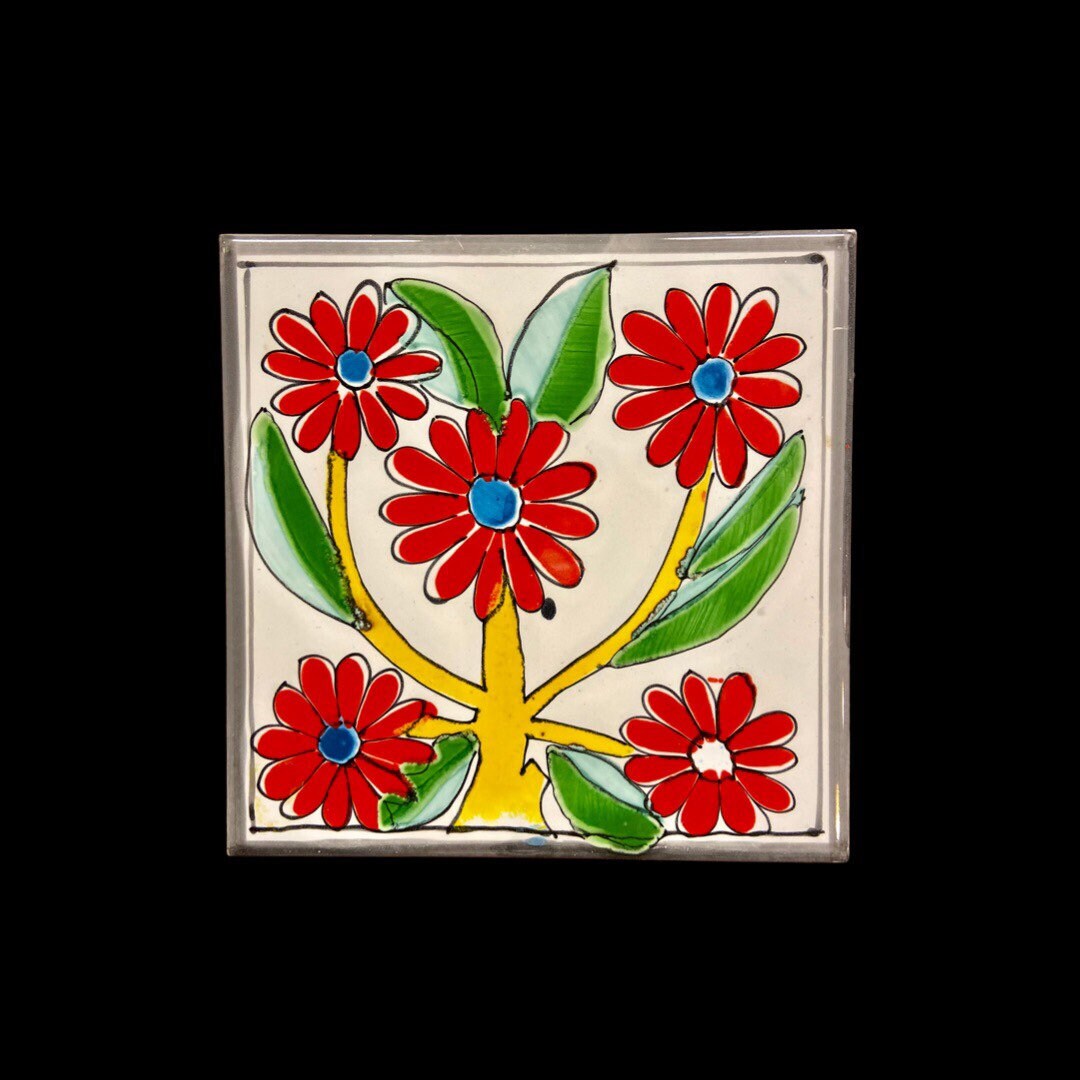 Vintage 6 X 6 Italian Ceramic Tile Hand Painted - Etsy
