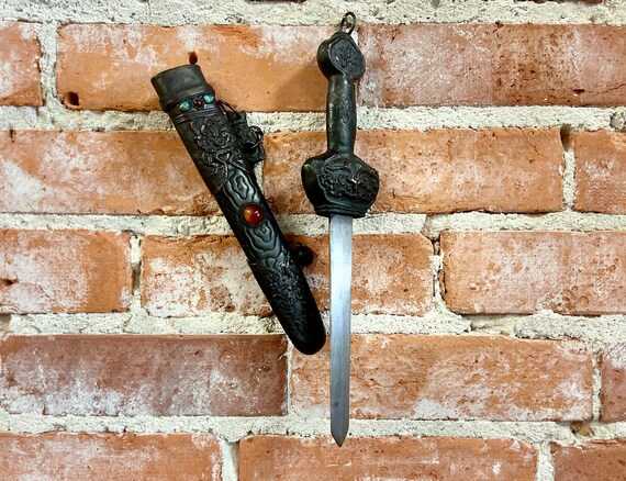 Vintage 12" Dagger Knife, Dagger Fantasy, Vintage Ant… - Gem