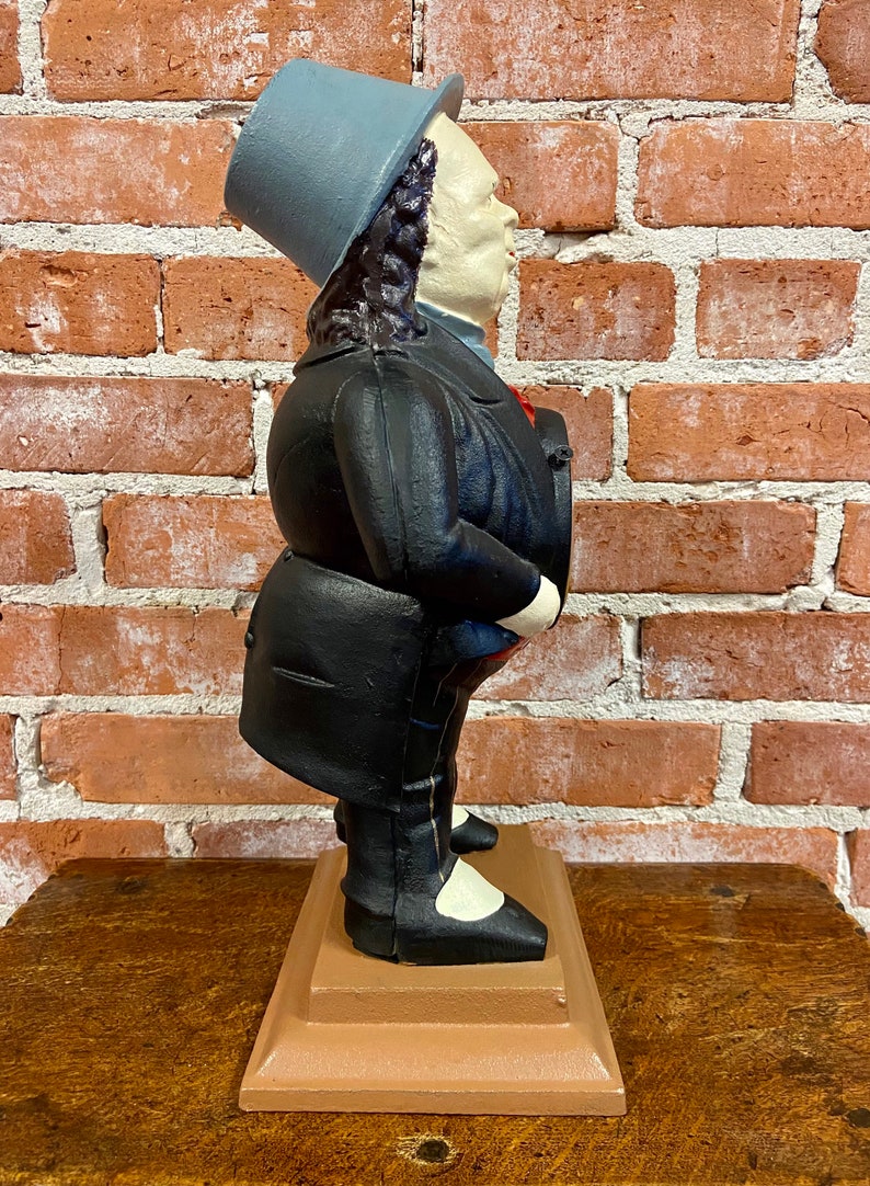 Vintage Cast Iron John Bull Clock Hand Painted Cast Iron | Etsy