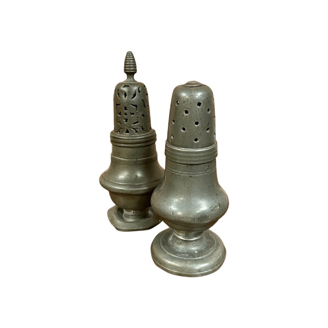 Pair of 19th Century Dutch Pewter Sugar Casters Antique | Etsy