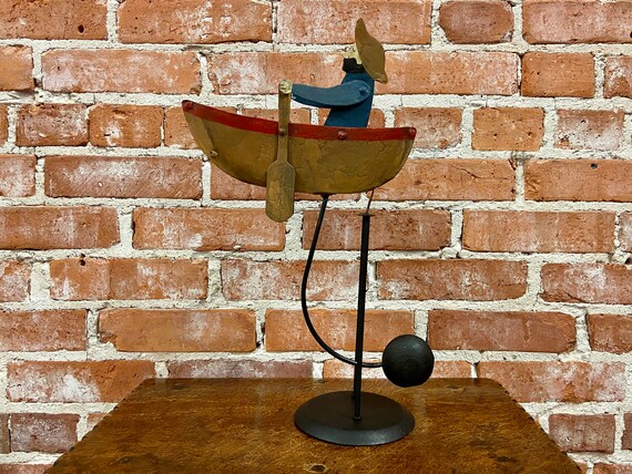 Retro Balance Figure Metal Toy Hand Painted Metal Balancing - Etsy