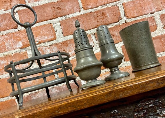 Pair of 19th Century Dutch Pewter Sugar Casters Antique | Etsy