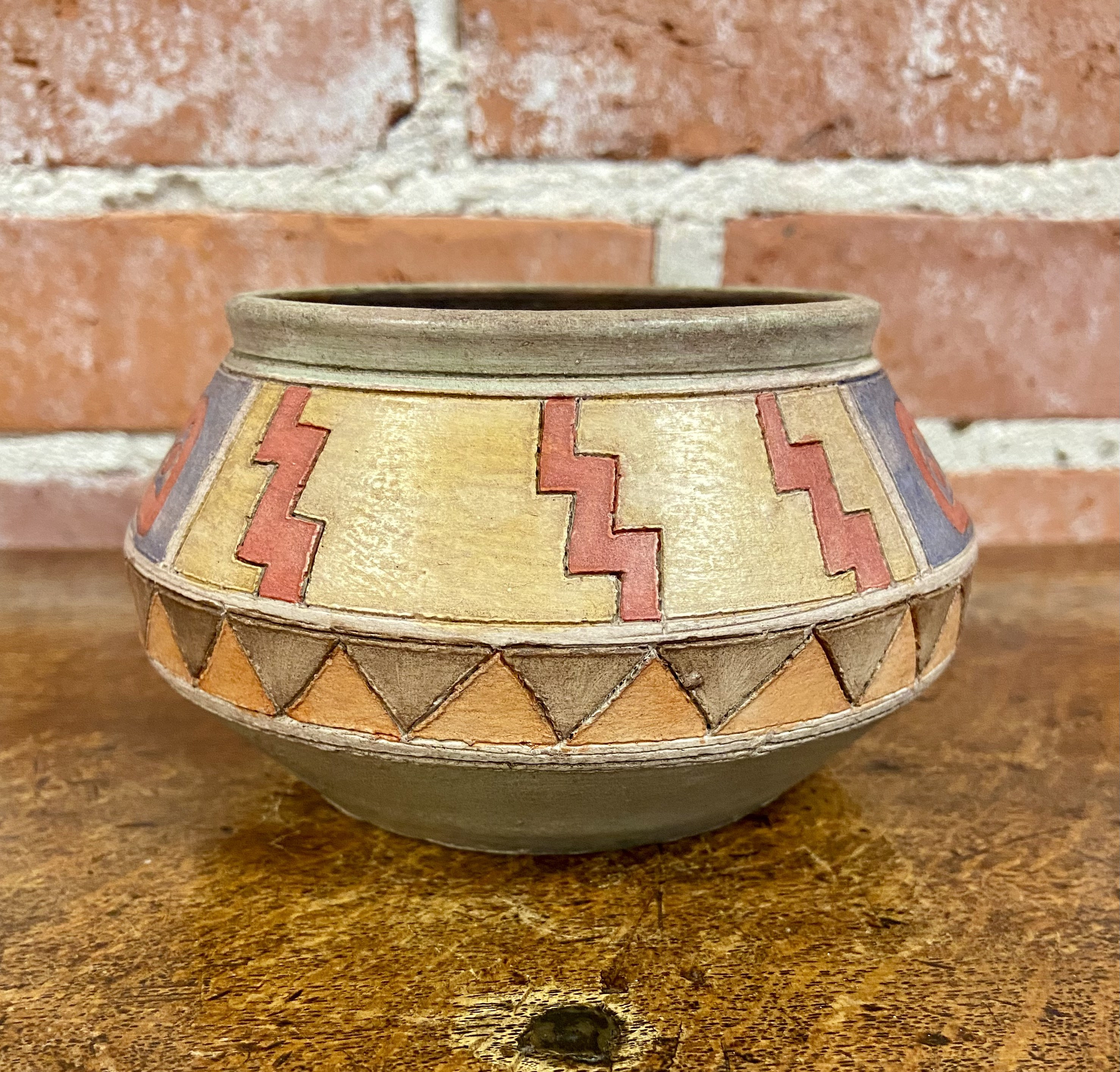 Vintage Brazil Art Ceramic Pottery Pot Southwest Bowl - Etsy
