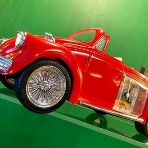 Vintage Beetle Car Alarm Clock, VW Beetle Cabriolet Alarm Clock W ...