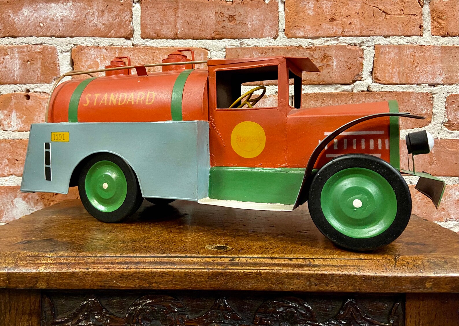 Vintage Tin Toy Tanker Truck Vintage Standard Oil Toy Truck | Etsy