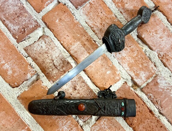 Vintage 12" Dagger Knife, Dagger Fantasy, Vintage Ant… - Gem