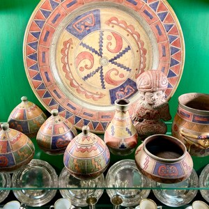 Vintage Brazil Art Ceramic, 16” X 16” Large Brazilian Ceramic Art ...