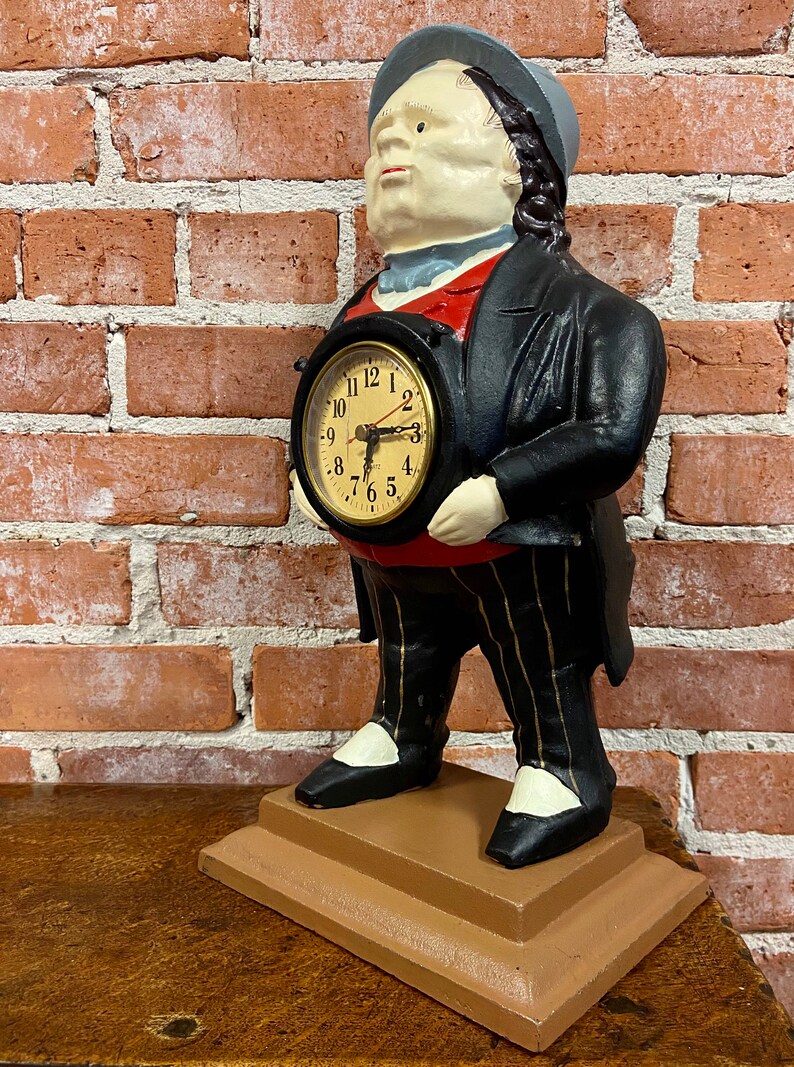 Vintage Cast Iron John Bull Clock Hand Painted Cast Iron | Etsy