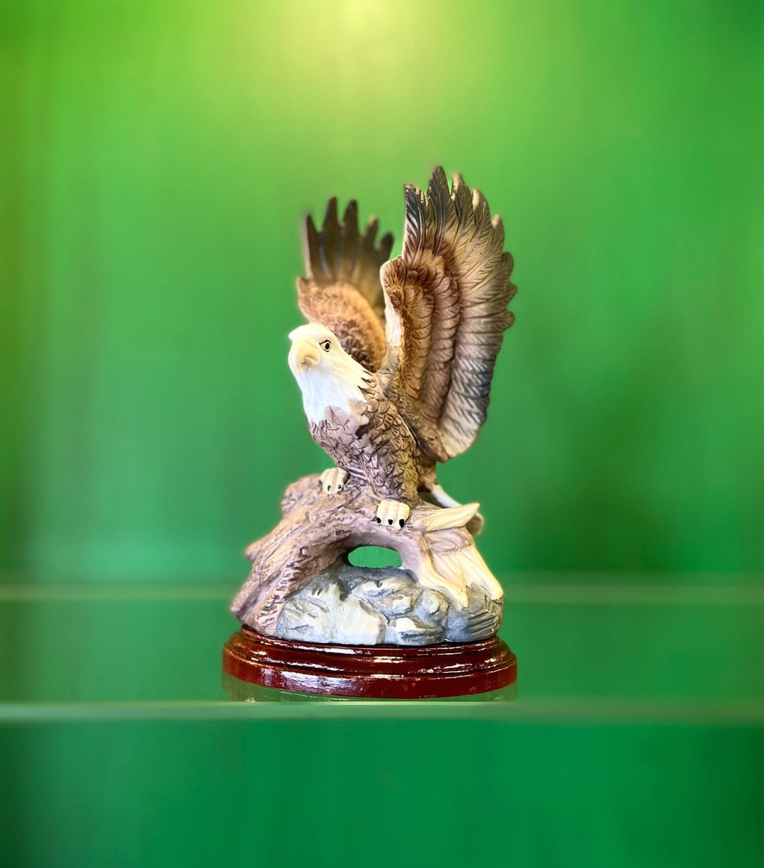 Vintage Porcelain Eagle, Hand Painted American Bald Eagle Porcelain ...