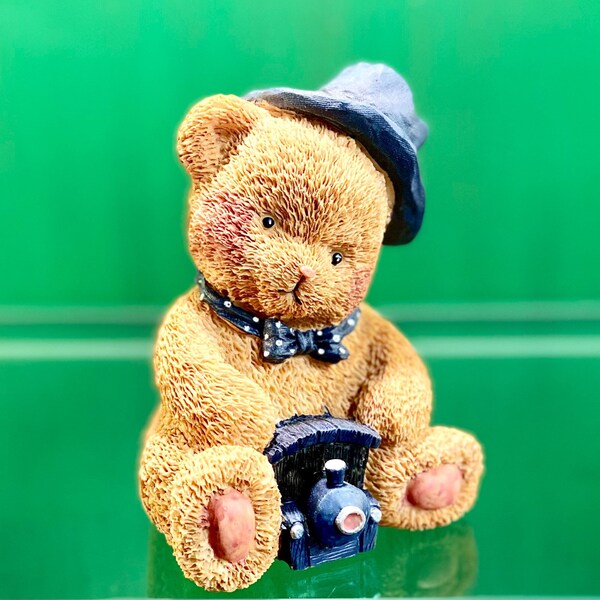 Teddy Bear Figurine' - Etsy