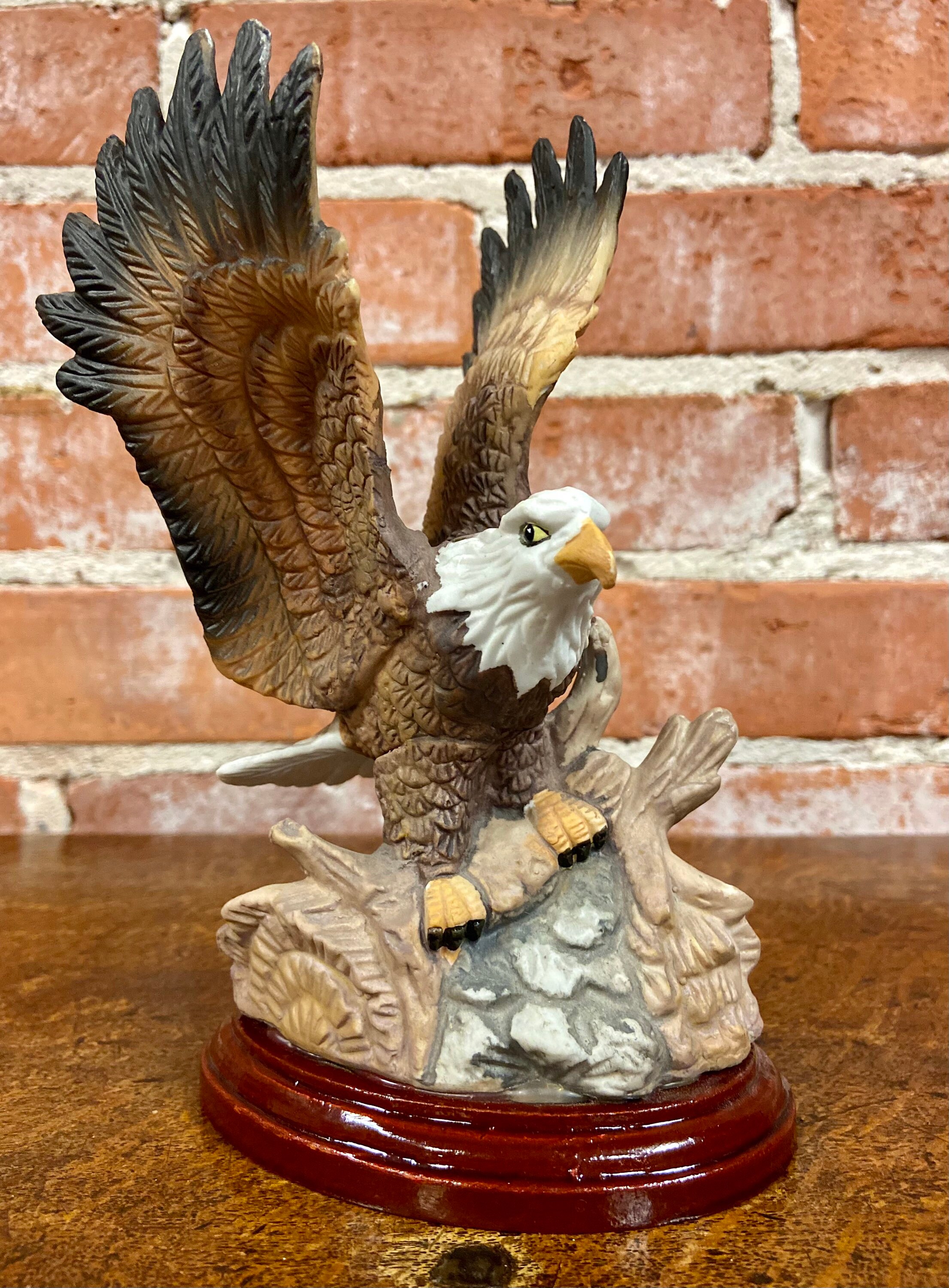 Vintage Porcelain Eagle Hand Painted American Bald Eagle | Etsy