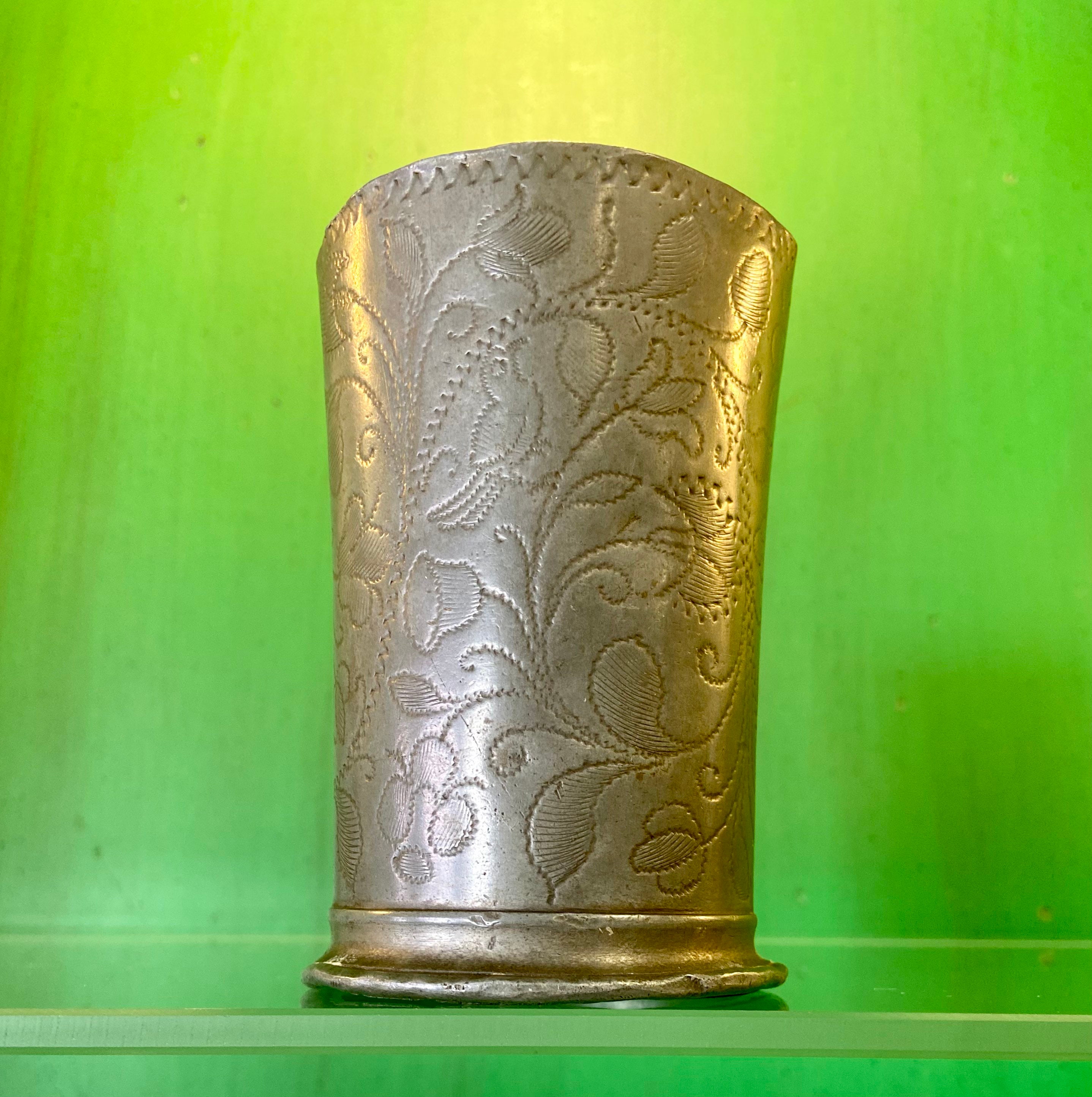 18th Century Dutch Pewter Beaker Antique Pewter Beaker With | Etsy