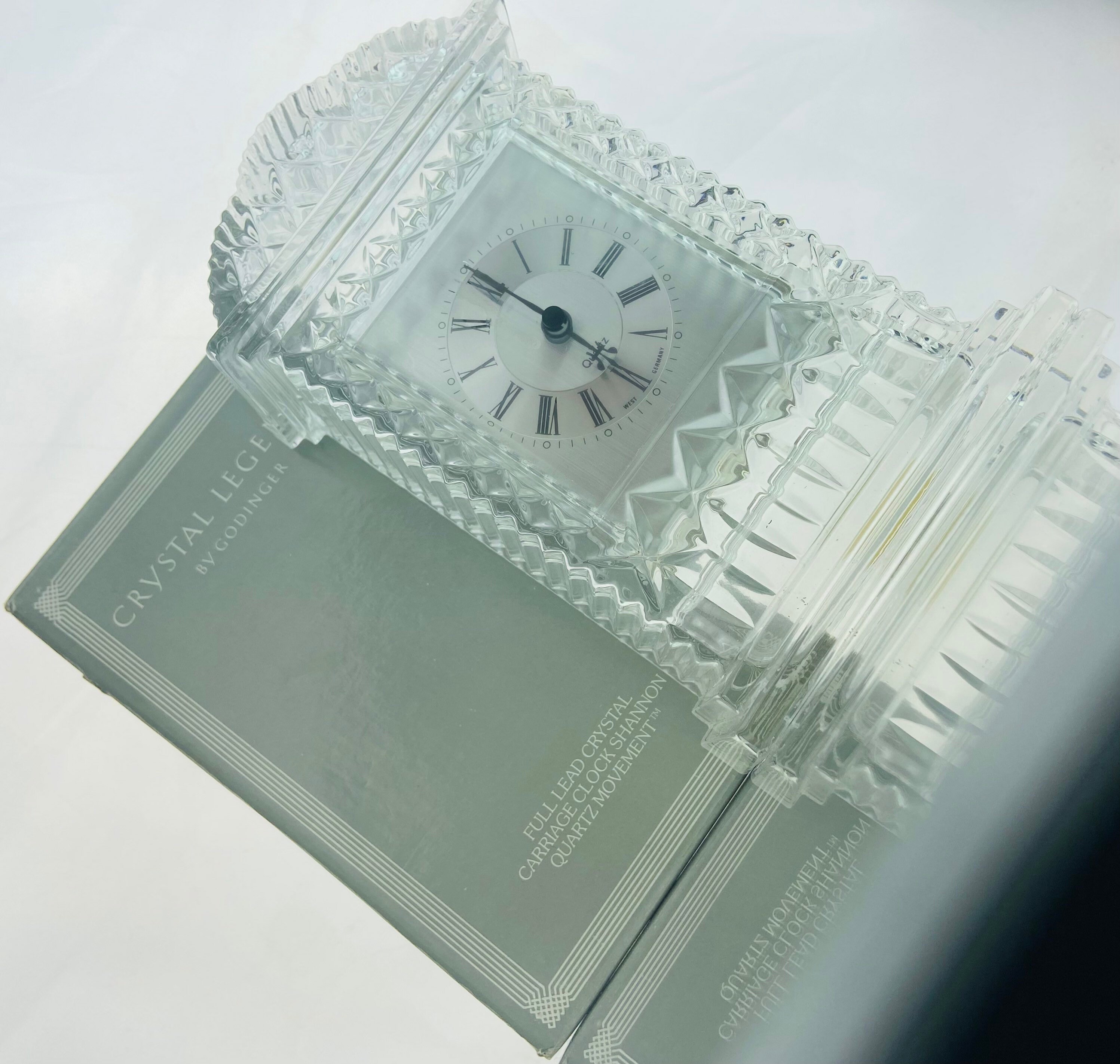 Vintage Crystal Clock Crystal Legends by Godinger Full Lead - Etsy