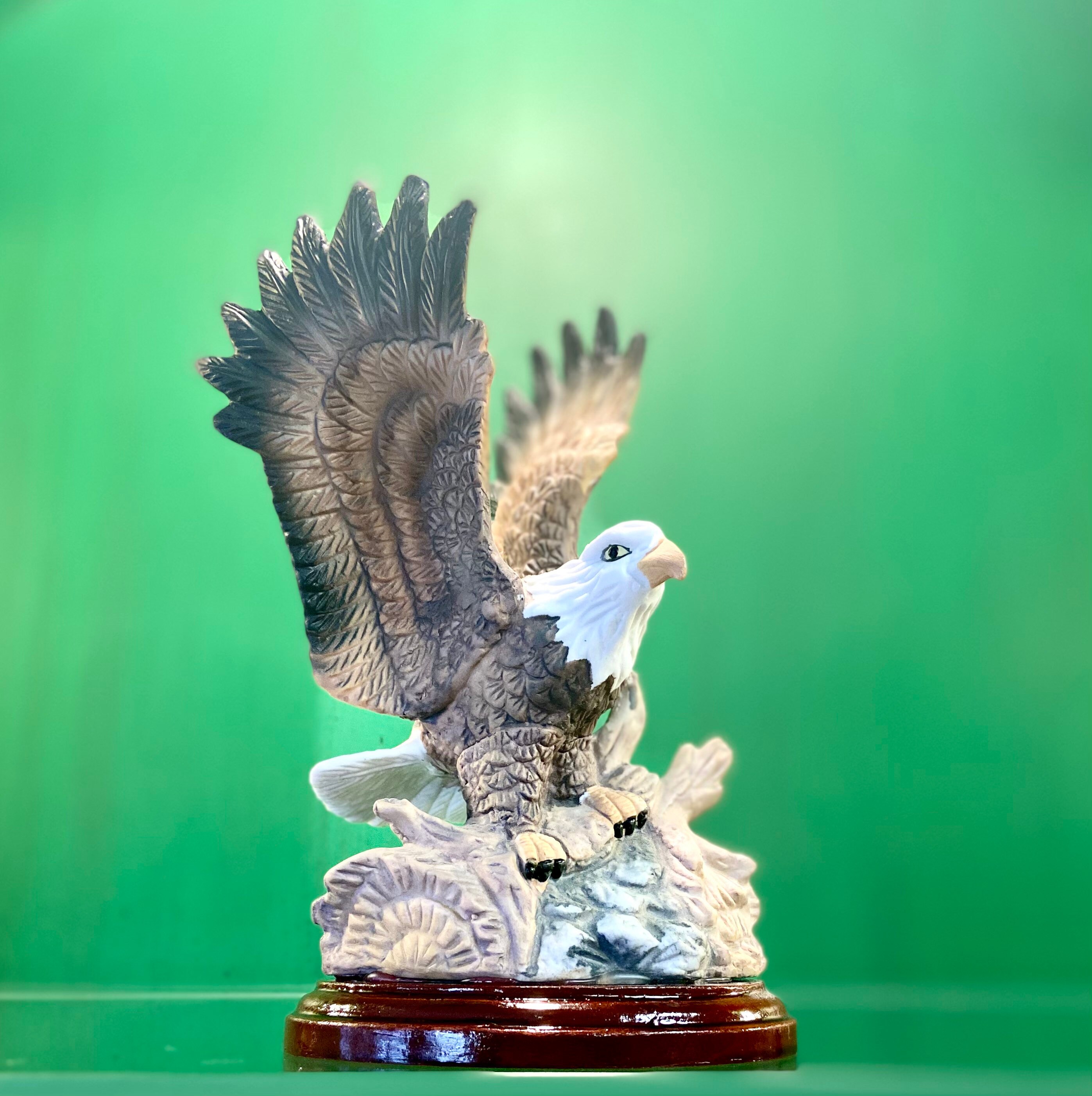 Vintage Porcelain Eagle Hand Painted American Bald Eagle | Etsy