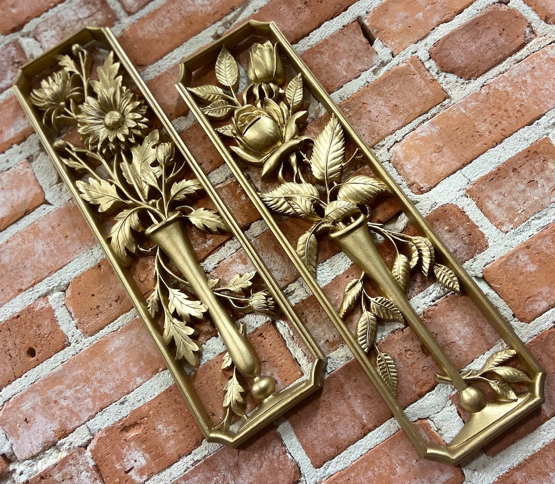 Vintage 1970s Wall Art Set of 2 Burwood Products Co Wall - Etsy