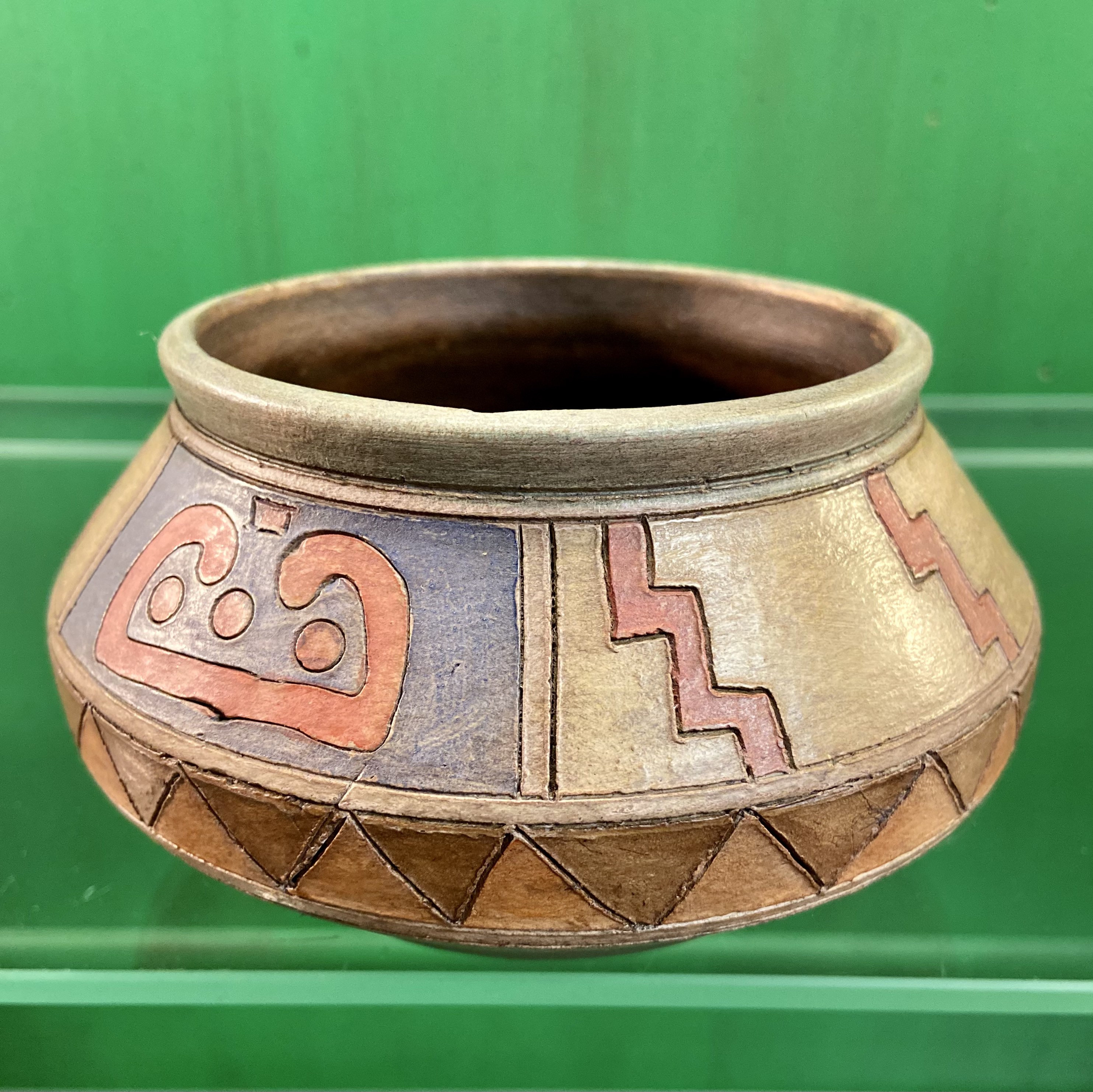 Vintage Brazil Art Ceramic, Pottery Pot, Southwest Bowl Vintage, Native ...