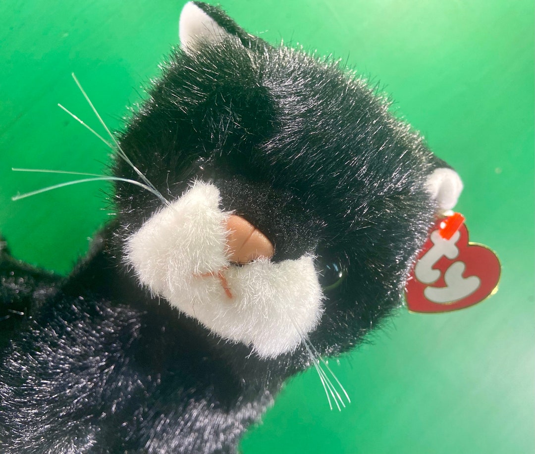 Vintage Ty Cat, Ty Boots the Cat, Ty Classic Plush, Tuxedo Cat Stuffed ...