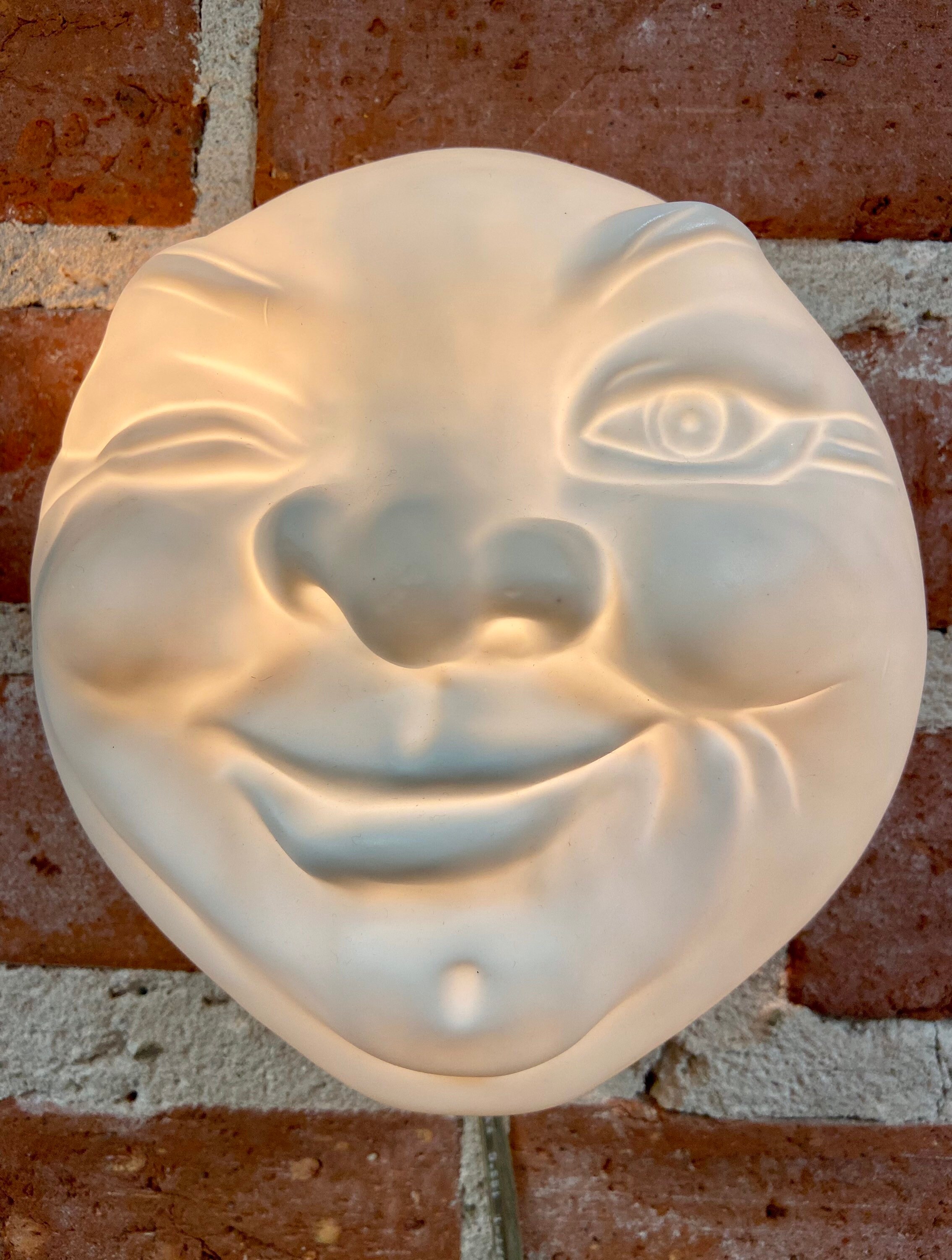 Vintage Man In The Moon Face Lamp Winking Man In The Moon | Etsy