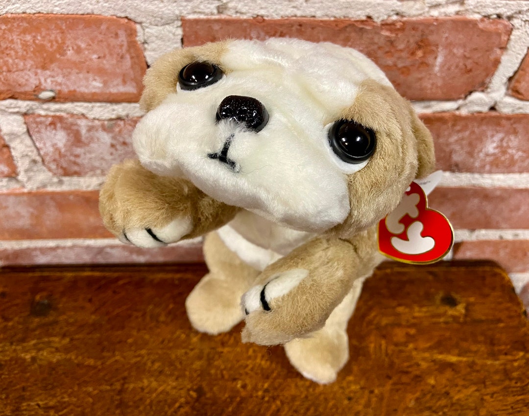 Vintage Ty Dog, Ty Classic, Ty Churchill the Dog, Stuffed Animal Dog ...
