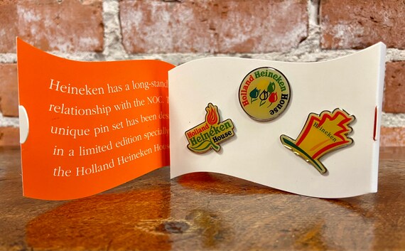 Vintage Holland Heineken House Pin Set, Limited Editi… - Gem