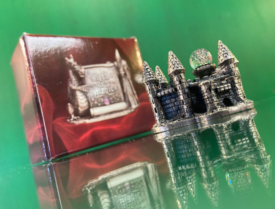 The Tudor Mint, Myth and Magic, Pewter and Crystal, Castle Figure ...