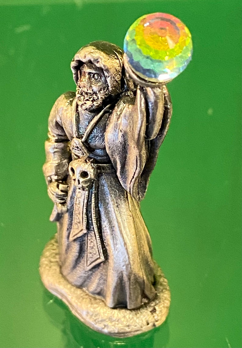 Tudor Mint Sorcerer Figurine: Pewter & Crystal, Myth and Magic ...