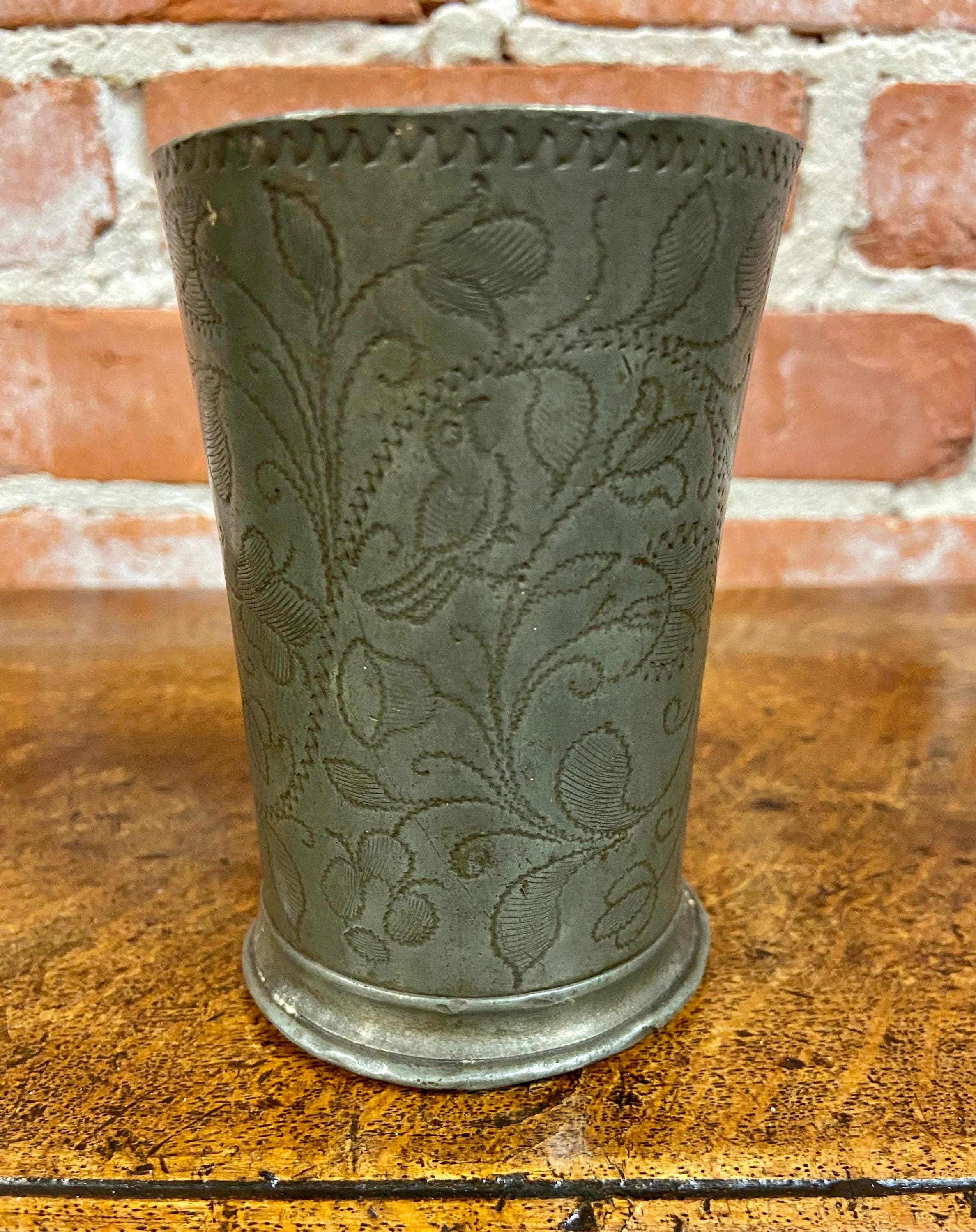 18th Century Dutch Pewter Beaker Antique Pewter Beaker With | Etsy