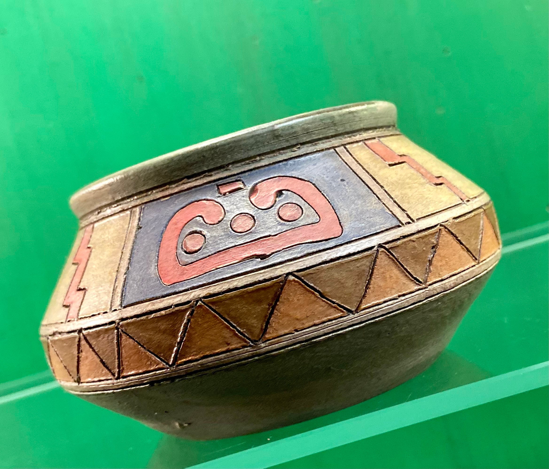 Vintage Brazil Art Ceramic, Pottery Pot, Southwest Bowl Vintage, Native ...