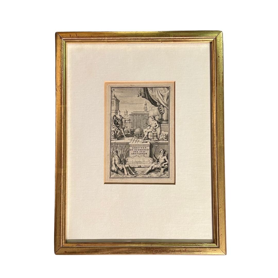 18th Century Dutch Engraving, Allegory on the VOC by Jacob Folkema (1692-1767), Dutch East India ...