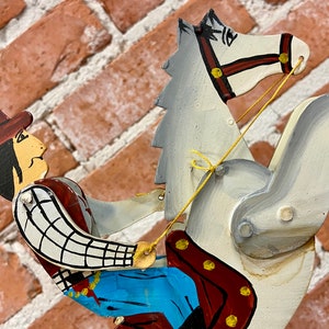 Vintage Cowboy Metal Balancing Toy, Retro Balance Figure Metal Toy ...