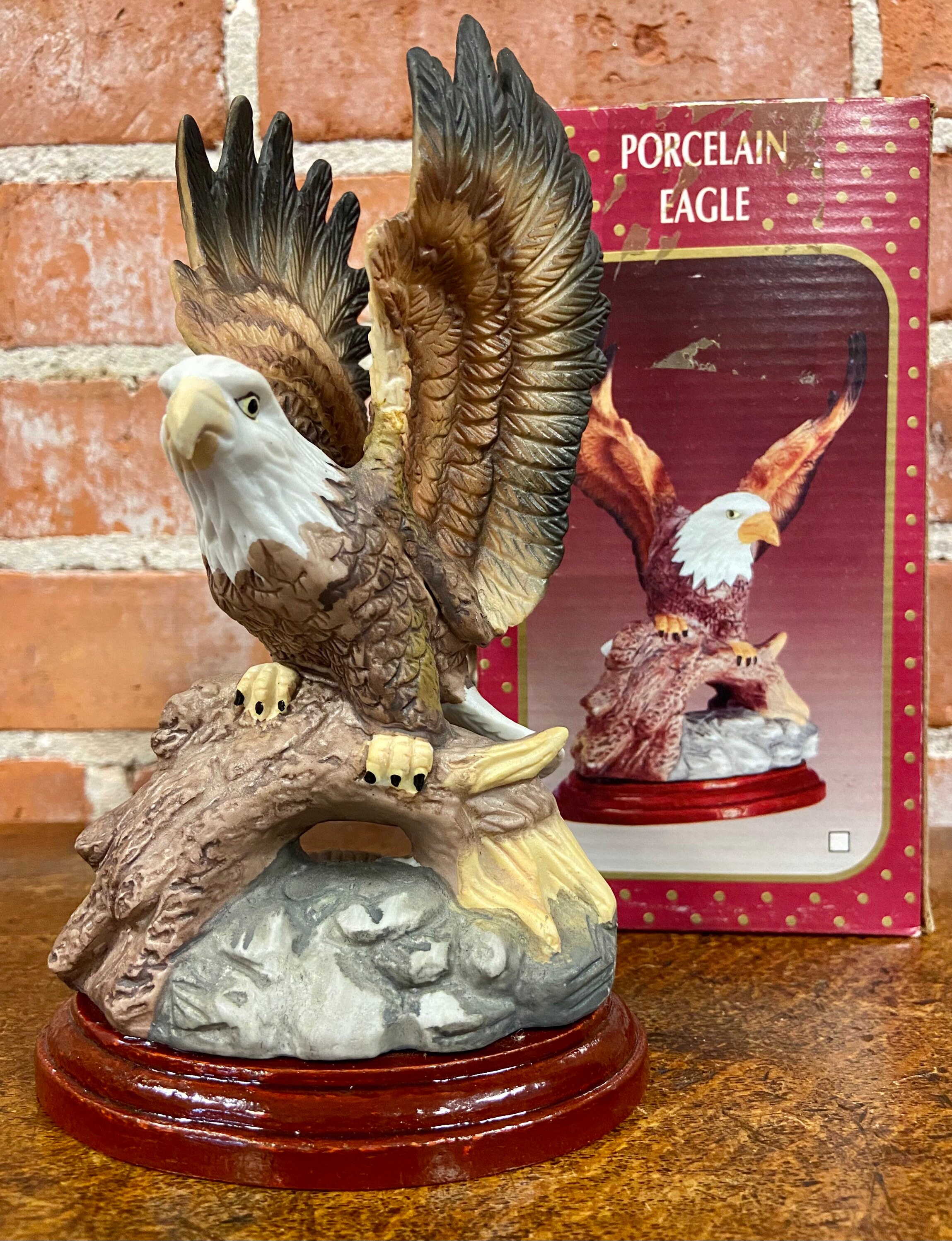 Vintage Porcelain Eagle Hand Painted American Bald Eagle | Etsy