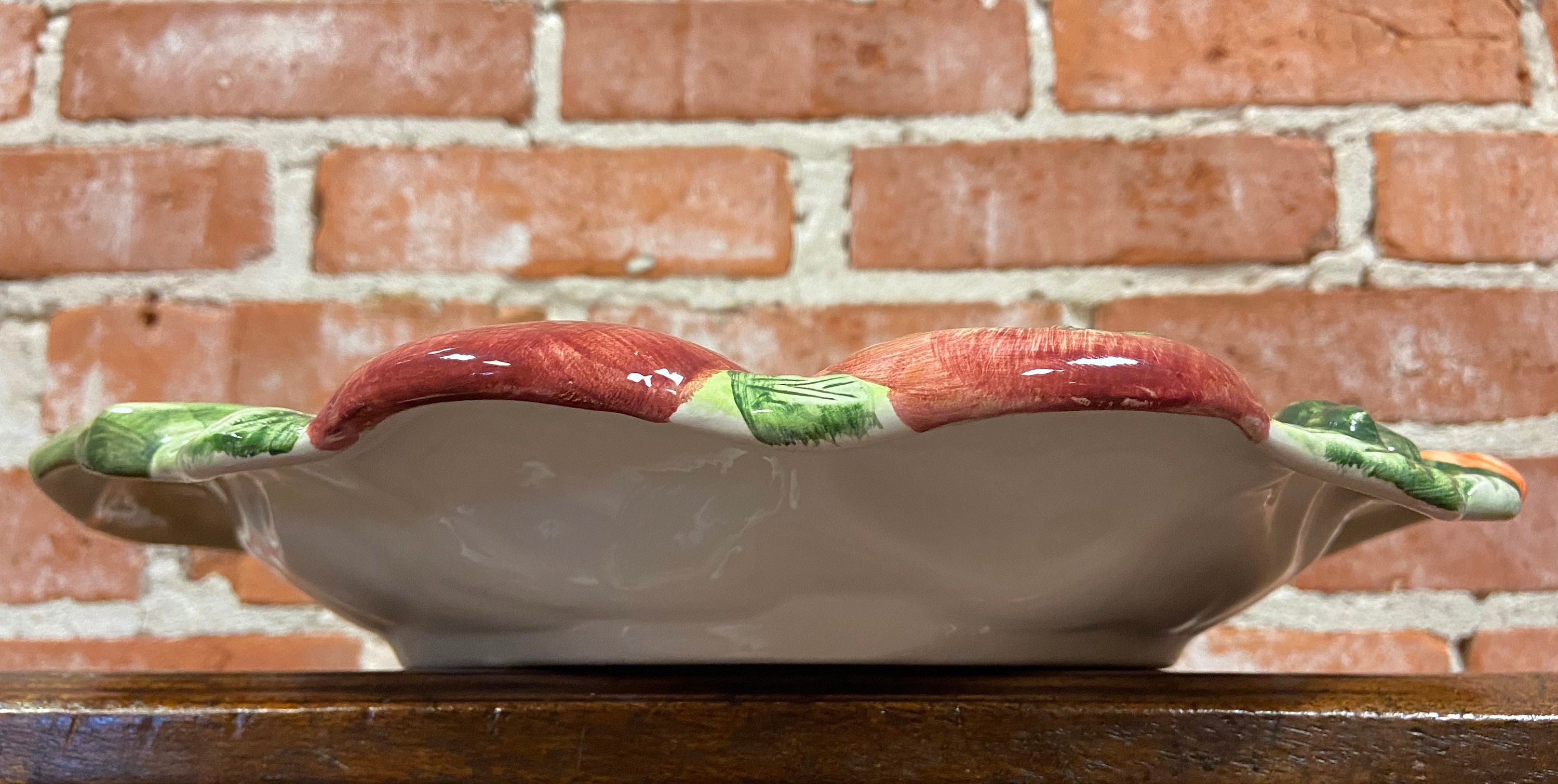 Vintage Hand Painted Ceramic Vegetable Plate Ceramic | Etsy