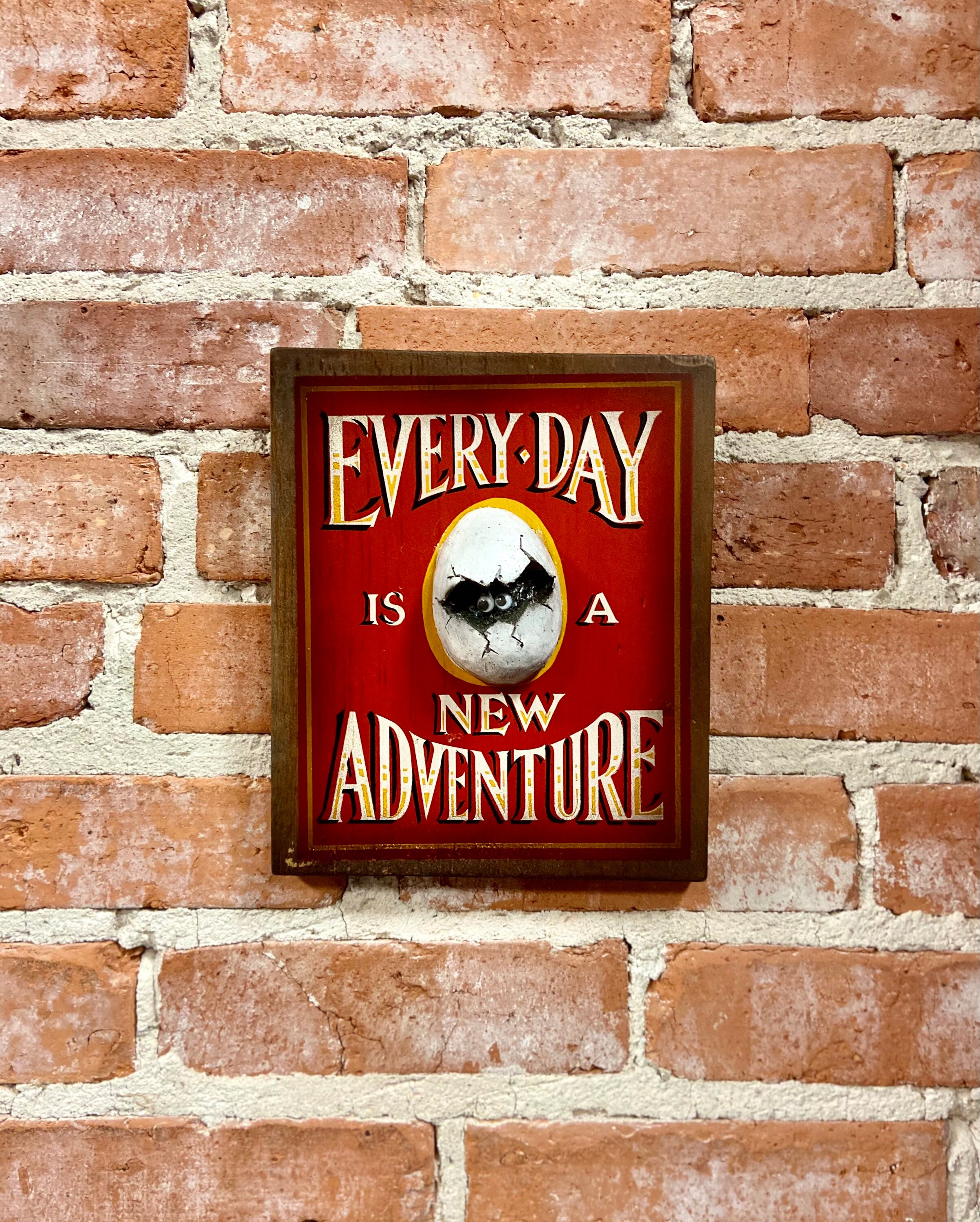 Vintage Wooden Wall Sign Every Day is A New Adventure Wooden | Etsy