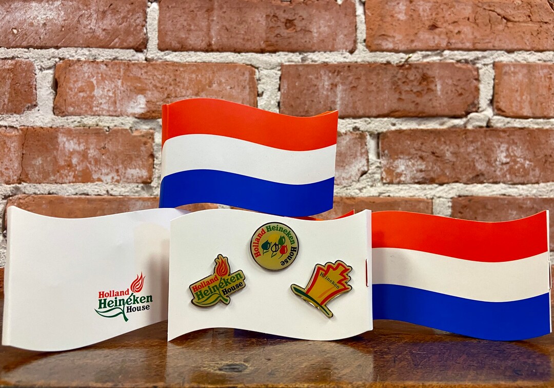 Vintage Holland Heineken House Pin Set, Limited Edition Pin Set, 1996 ...