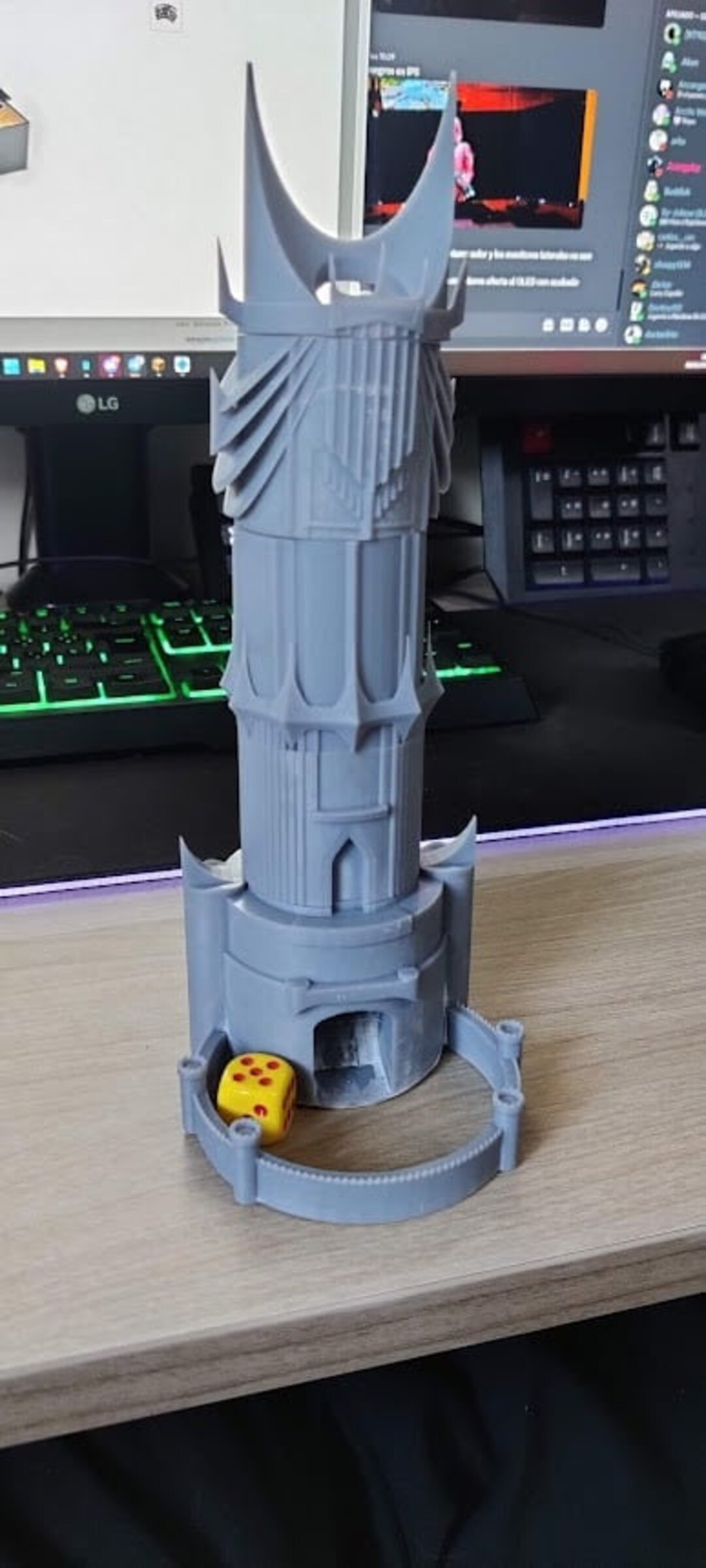 LOTR Barad-dûr (sauron's Tower) Connectable Dice Tower DND - Etsy