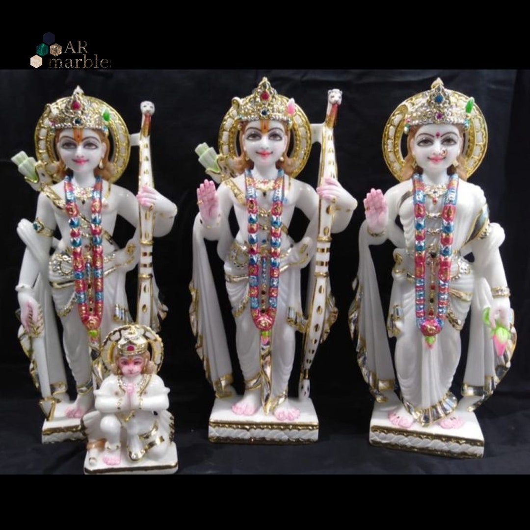 Ramayan Jodi Sita Ram Laxman Statue Marble God Idol 12 INCH - Etsy