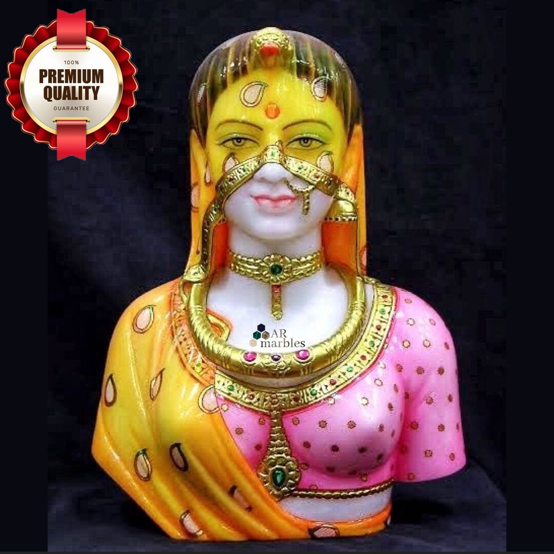 Bani Thani Indian Women Bust, Rajasthani Lady in Traditional Dress ...