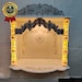 Small Size White Marble Temple With LED Lights in Pillars, Inlay ...