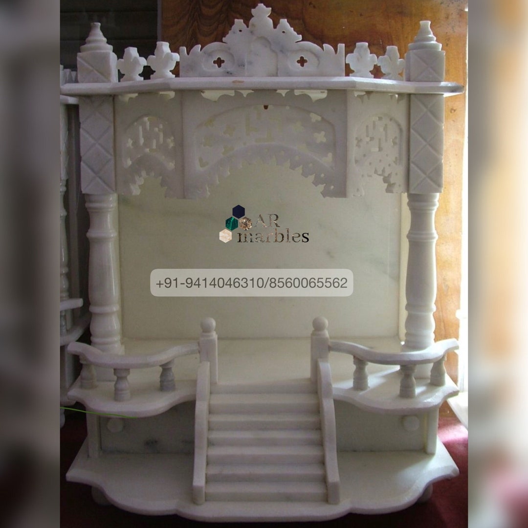 Ghar Mandir Pooja Ghar Marble Temple White Mandir Hindu - Etsy
