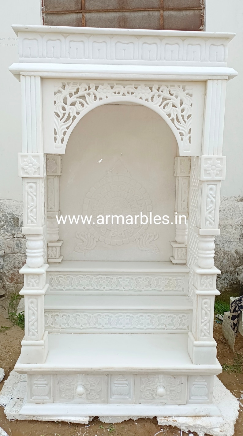 Luxury Home Temple With LED Lights Temple Marble Mandir - Etsy