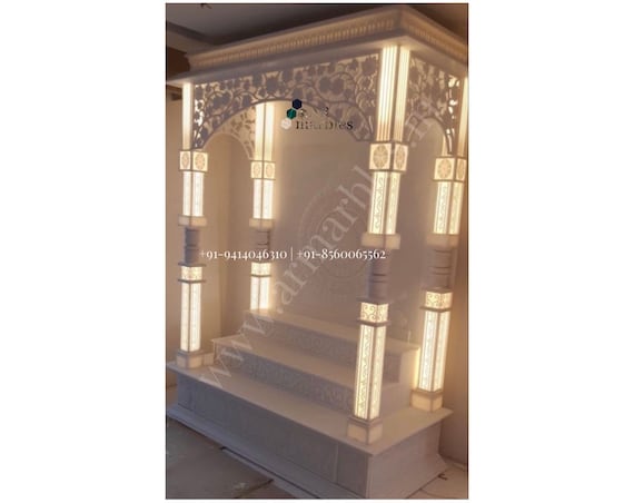 Luxury Home Temple With LED Lights - Etsy